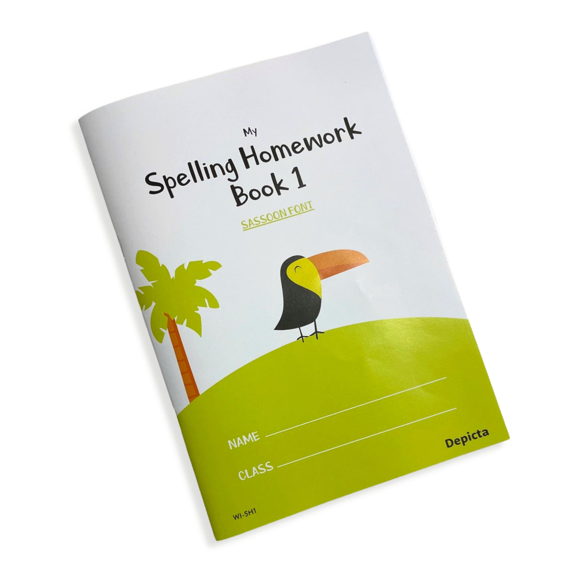 My Spelling Homework Book 1 — Sassoon Font — Depicta