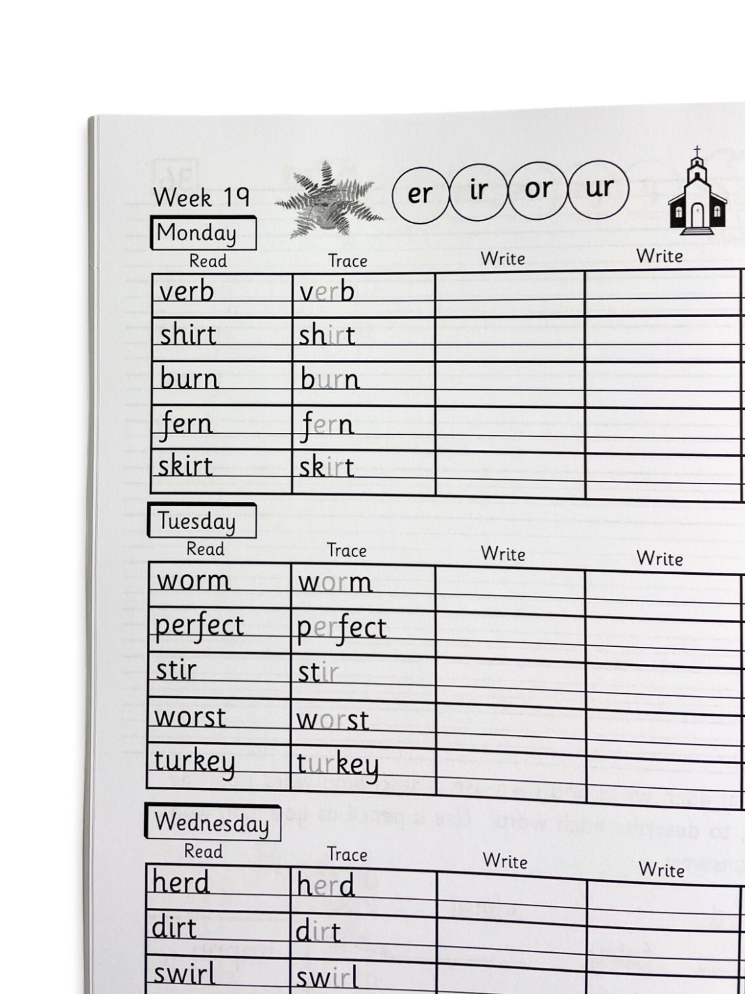 My Spelling Homework Book 3 — Sassoon Font — Depicta