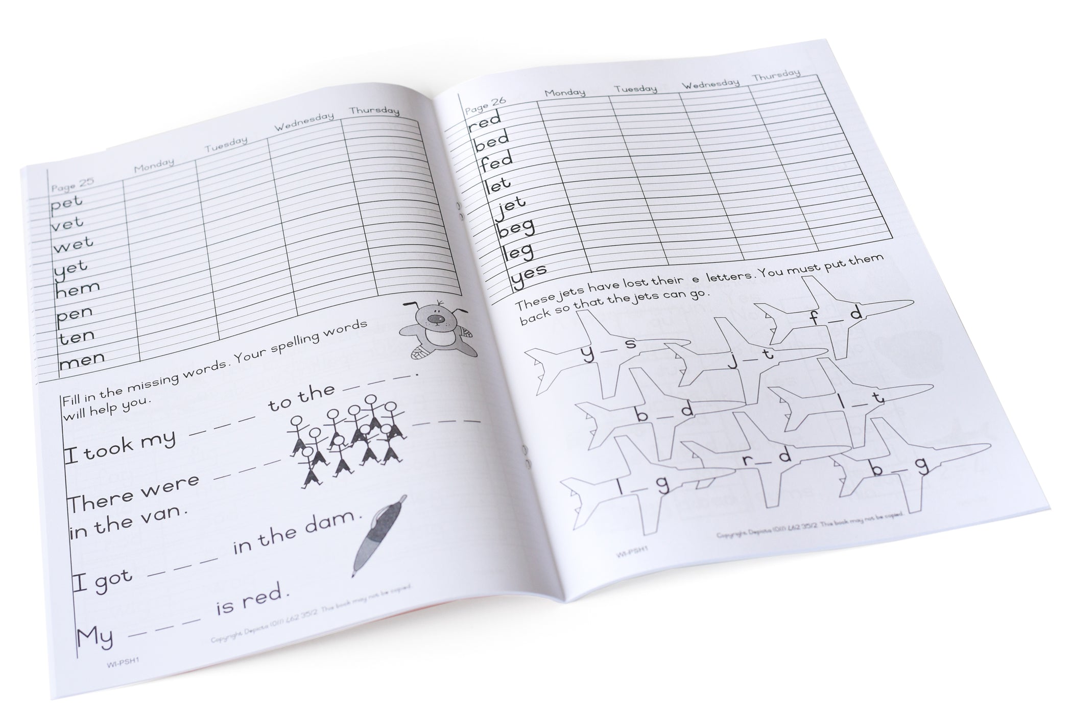 Phonics and Spelling Homework Book 1 — Depicta