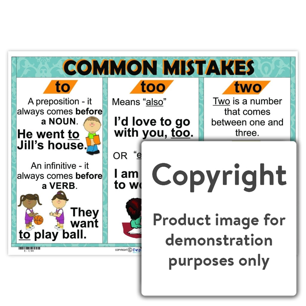 Common Mistakes - to / too / two — Depicta