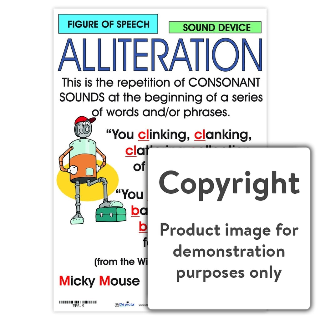 Alliteration Charts | English Grammar Charts | Depicta English Charts