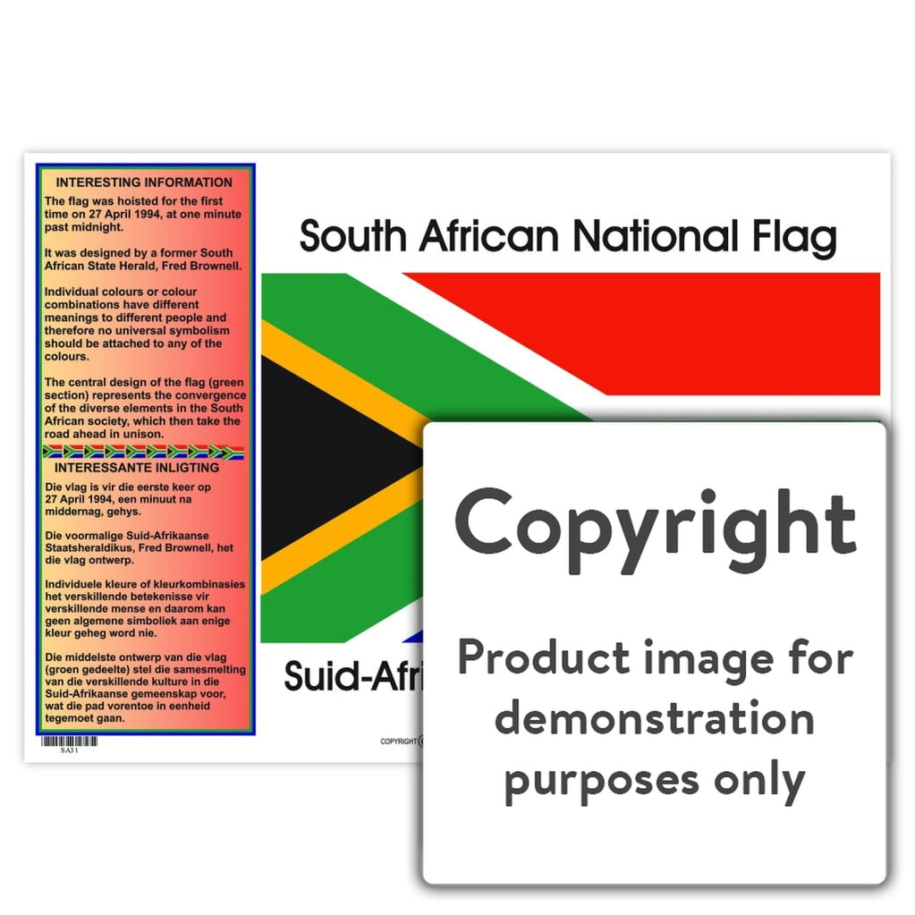 South African National Flag / Suid-Afrikaanse Nasionale Vlag — Depicta