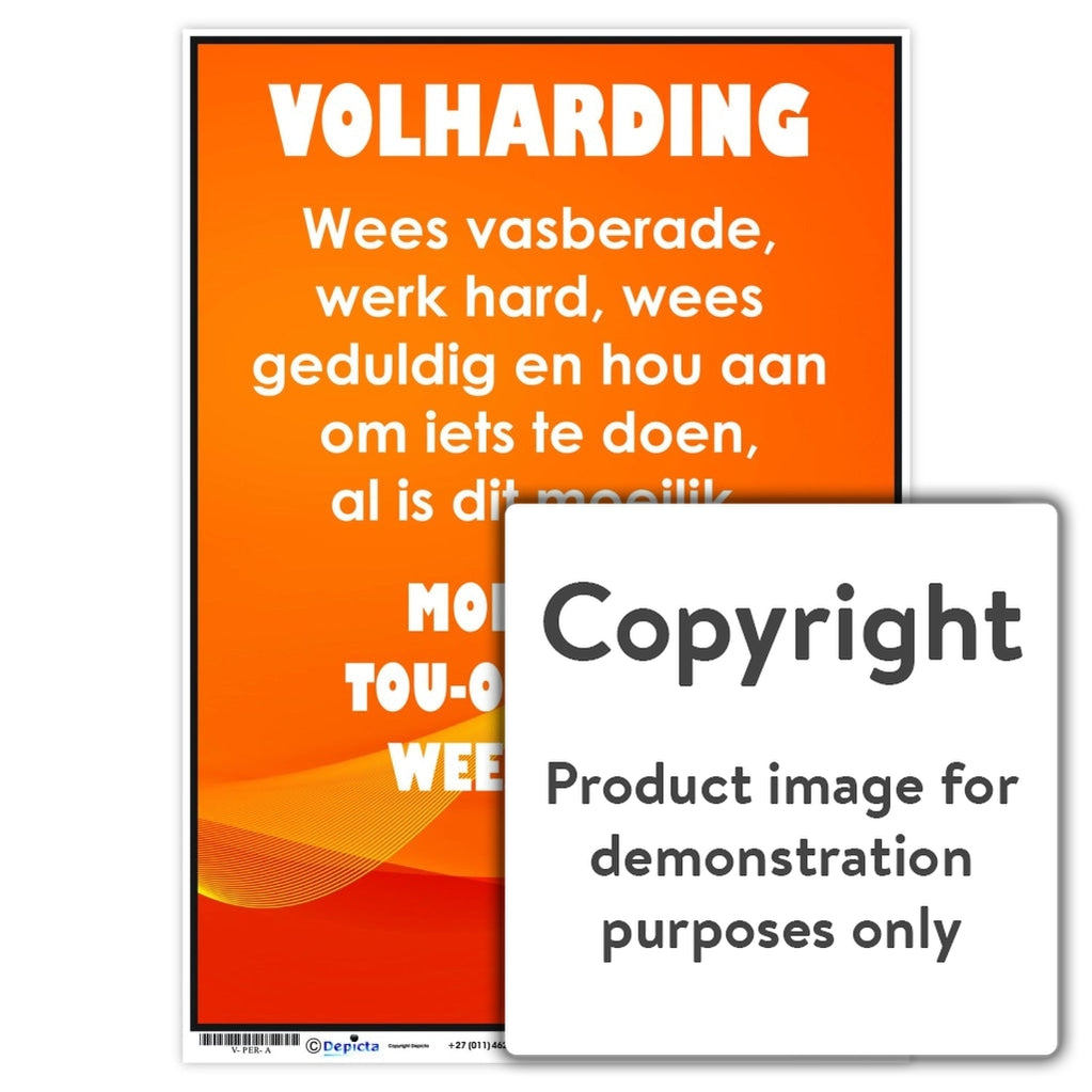 Volharding "waardes" Kaart — Depicta