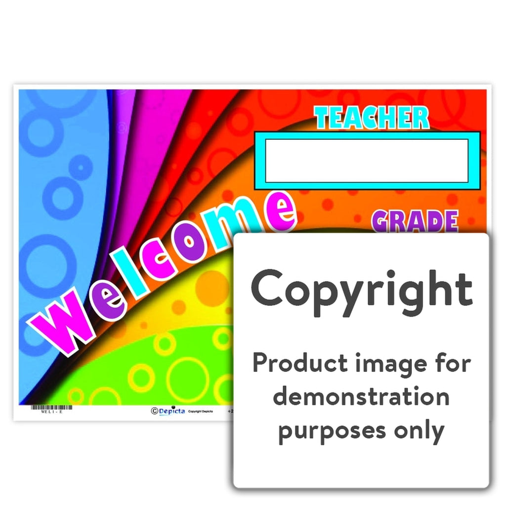 Welcome chart for teacher's door/ Depicta