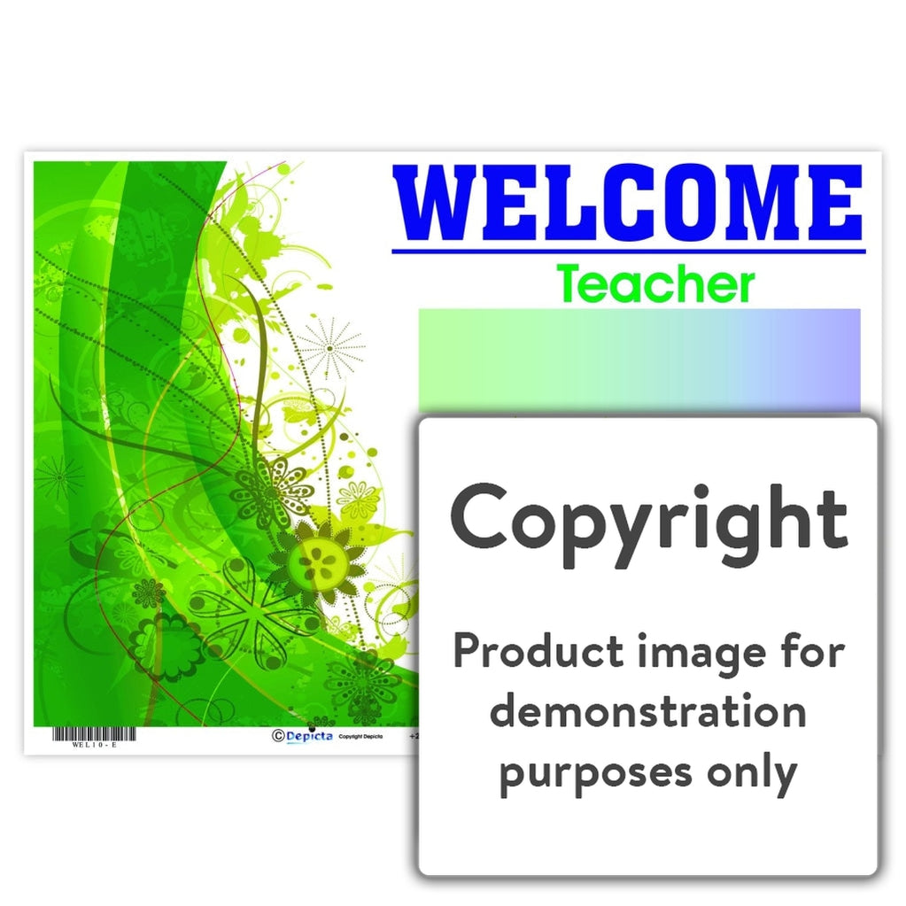 Welcome chart for teacher's door/ Depicta