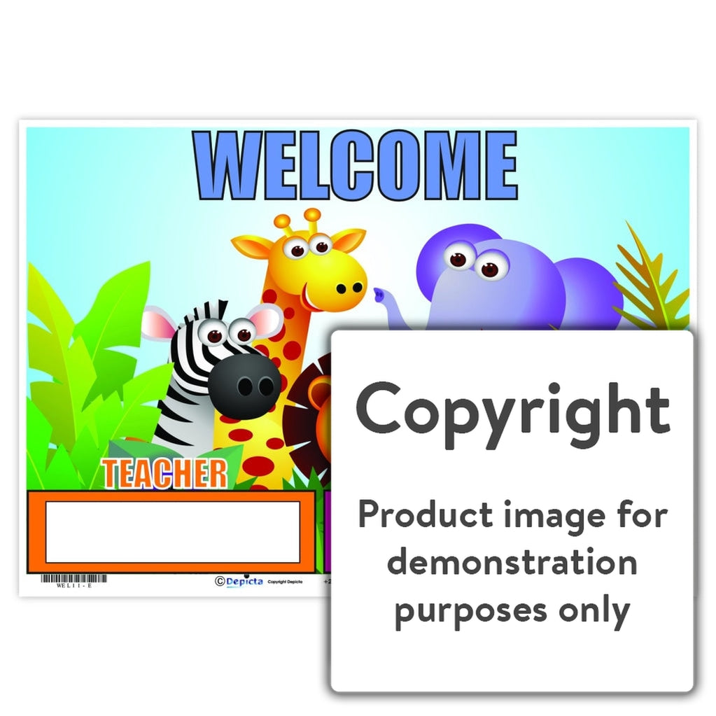 Welcome chart for teacher's door/ Depicta