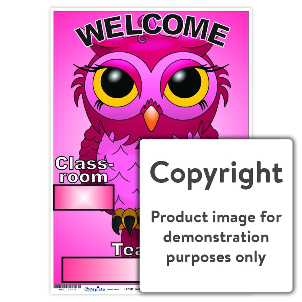 Welcome chart for teacher's door/ Depicta