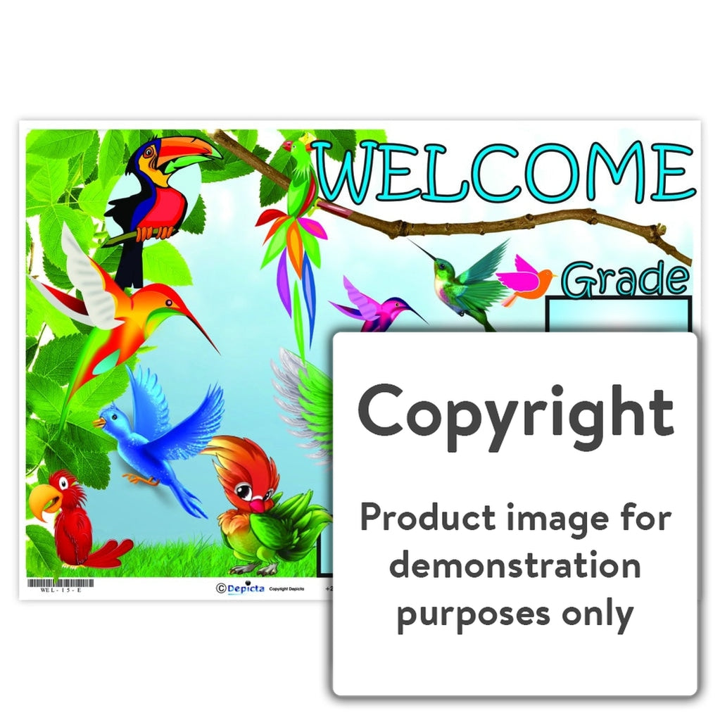 Welcome chart for teacher's door/ Depicta