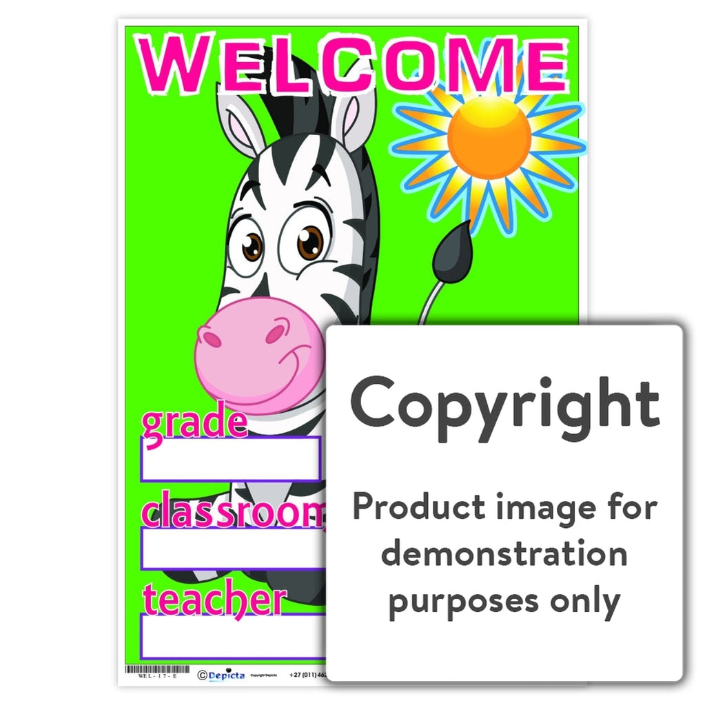 Welcome chart for teacher's door/ Depicta