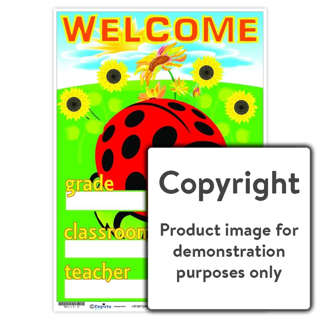 Welcome chart for teacher's door/ Depicta