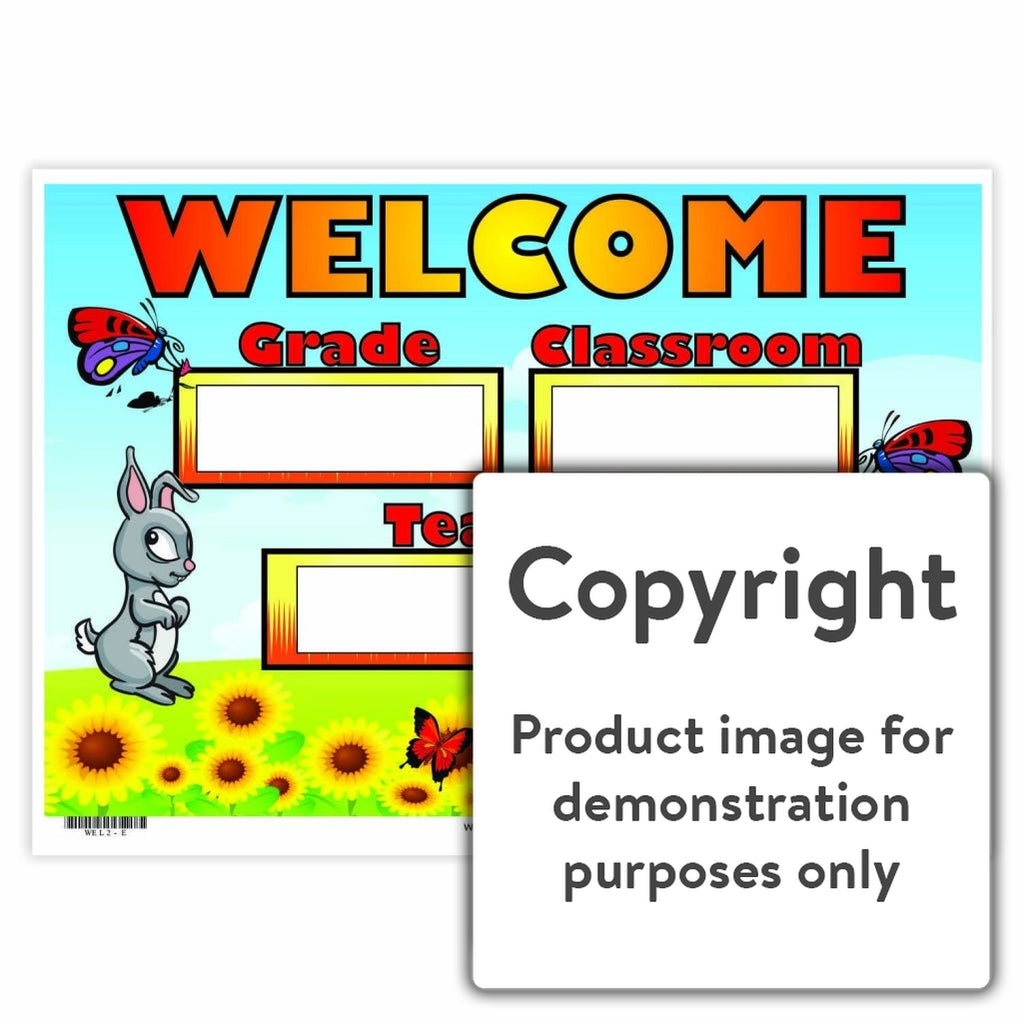 Welcome chart for teacher's door/ Depicta