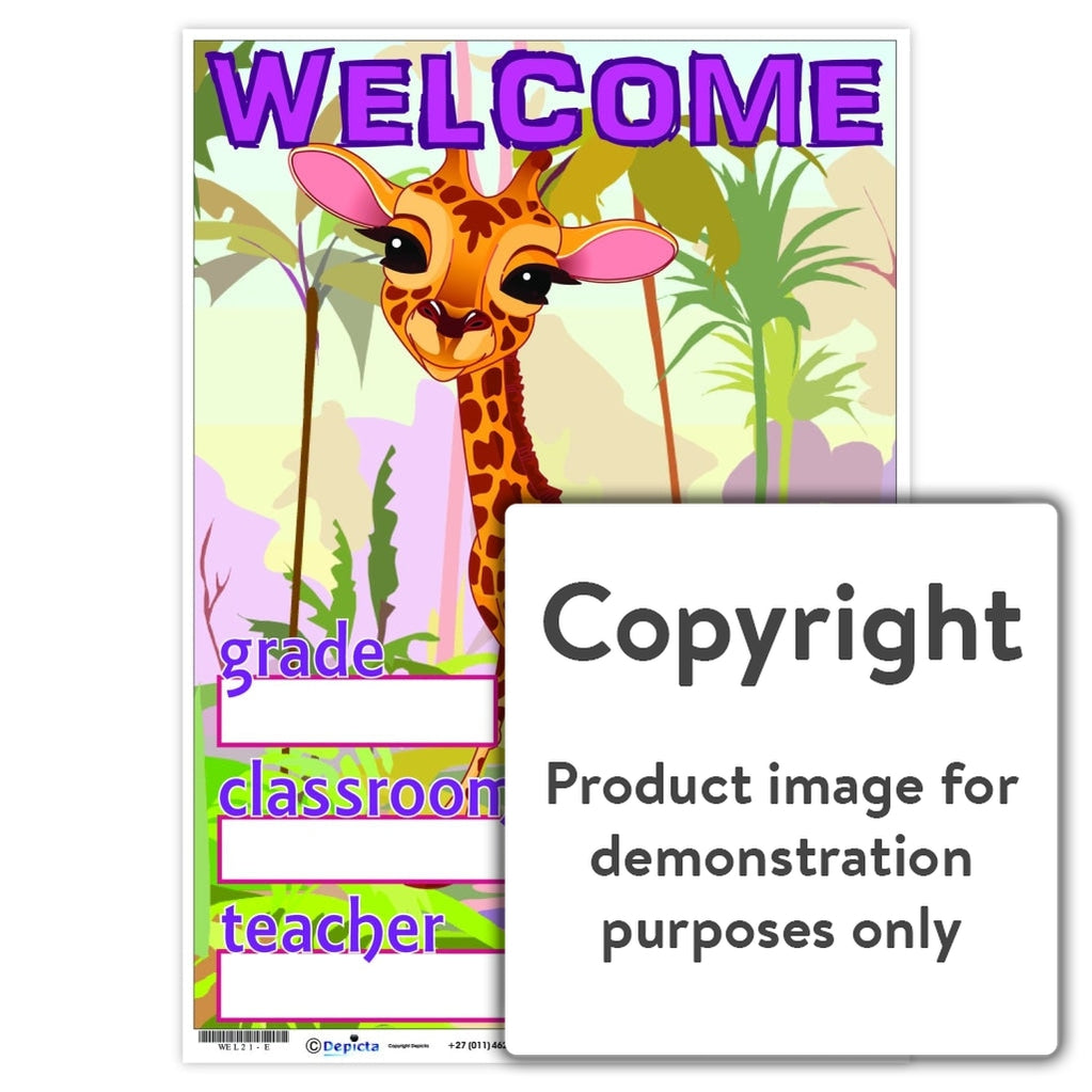 Welcome chart for teacher's door/ Depicta