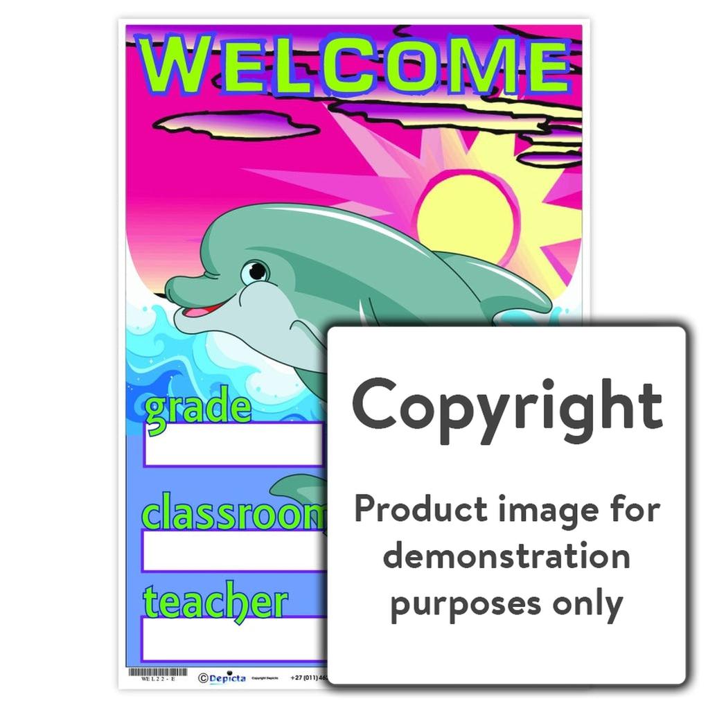 Welcome chart for teacher's door/ Depicta