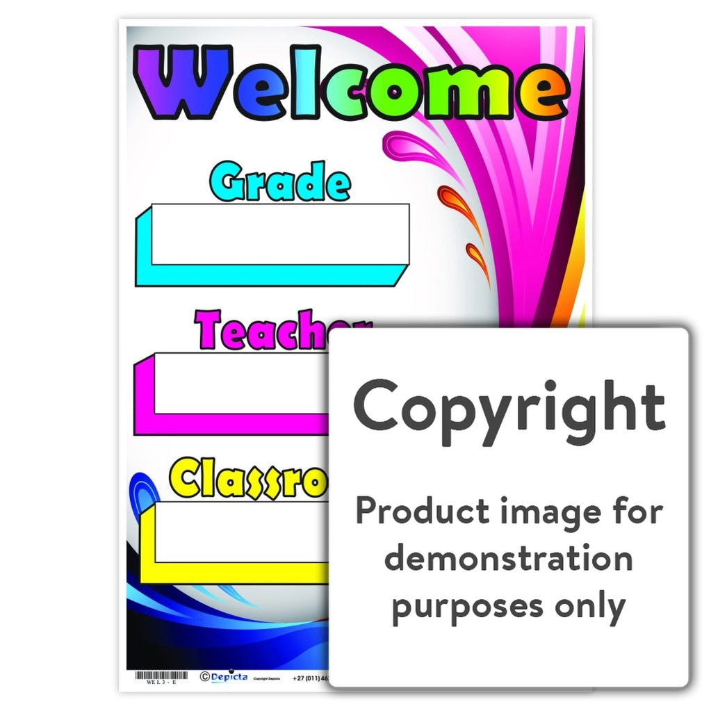 Welcome chart for teacher's door/ Depicta