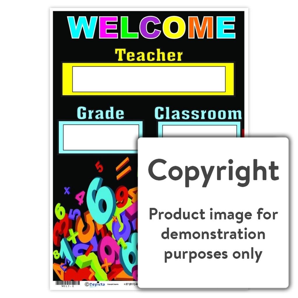 Welcome chart for teacher's door/ Depicta