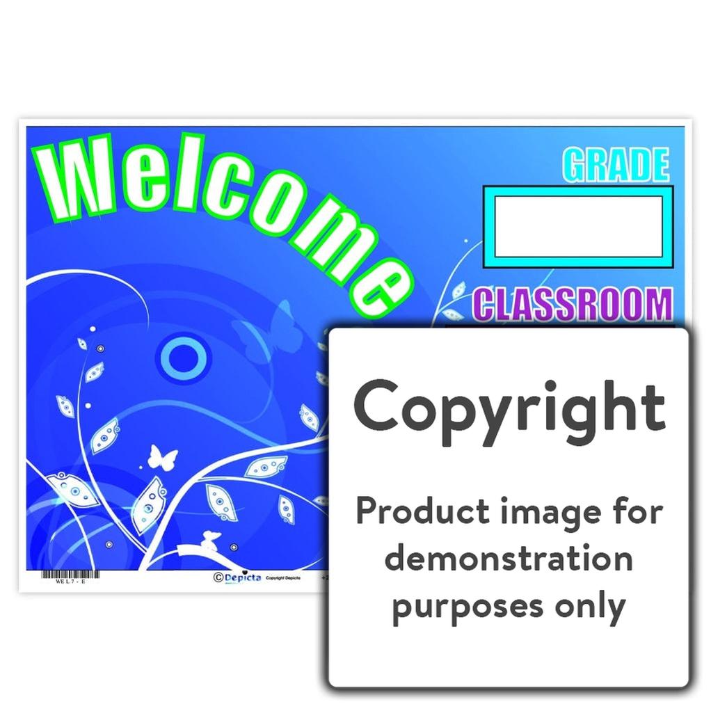 Welcome chart for teacher's door/ Depicta